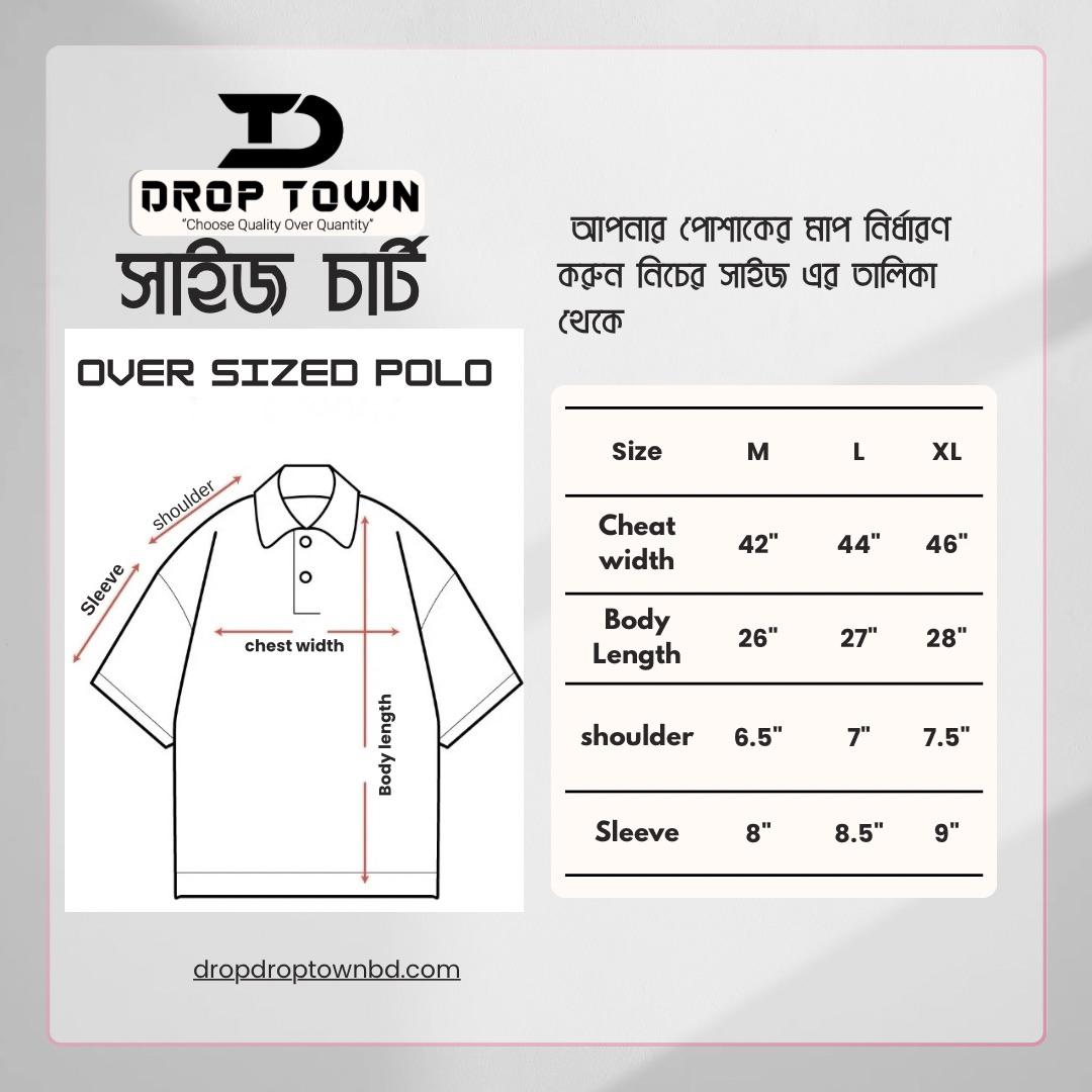 Premium Dropped Polo T-shirt – Drop Town BD